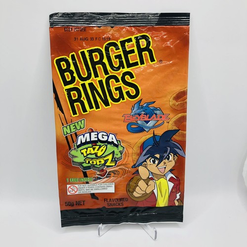 Beyblade Series 2 Burger Rings Chip Packet 2003 Tazo Promo Original ...