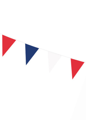 Red White and Blue Triangle Bunting Party Decoration 10m Patriotic ...
