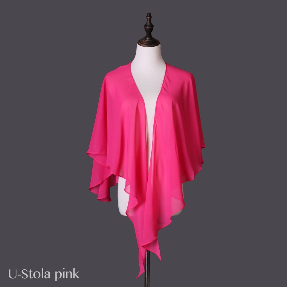 U-Form Stola Schal Tücher Stolen Hochzeit Freizeit Party chiffon Trends ...