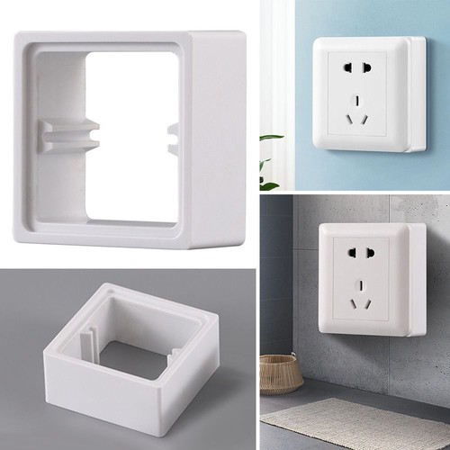 Plastic Socket Surround Cover 86 Type Outlet Box Extender Back Pattress ...
