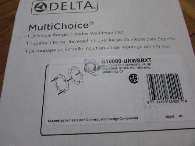 Delta Faucet R10000-UNWS MultiChoice Universal Tub and Shower Valve ...