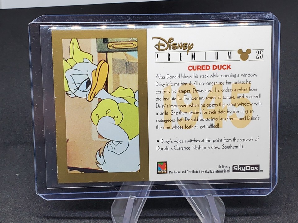 1995 Walt Disney PREMIUM GOLD # 25 1945 DAISY DUCK CURED DUCK | eBay