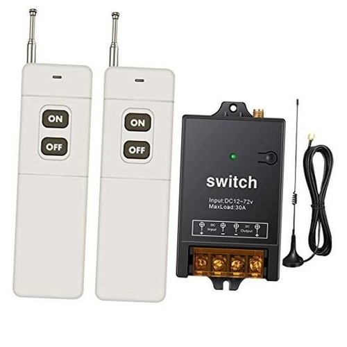 Wireless Remote Switch 12V,1500M Meters Long DC remote switch--40A ...