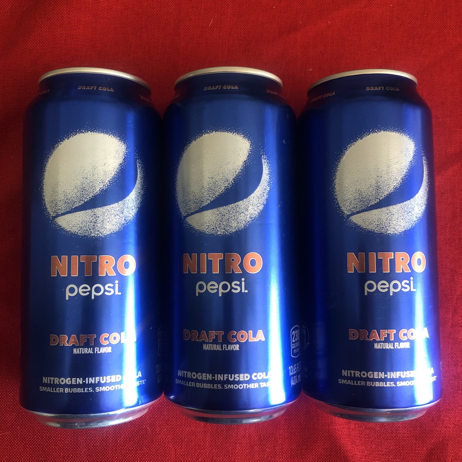 Pepsi nitro original flavour can. nitro charged draft cola. 3 Cans Not ...