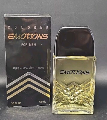 Emotions Cologne For Men 3.3 Fl Oz 1989 New With Box Vintage ...