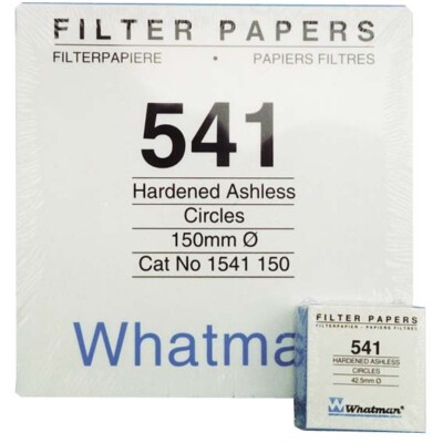 Whatman Filter Paper Quantitative Fast Speed Grade 541 Hardened Ashless ...