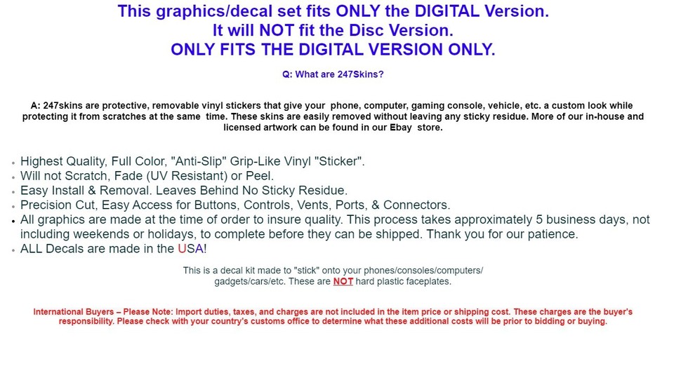 Skin Decal For PS5 Playstation 5 DIGITAL Console + Controller Stickers ...