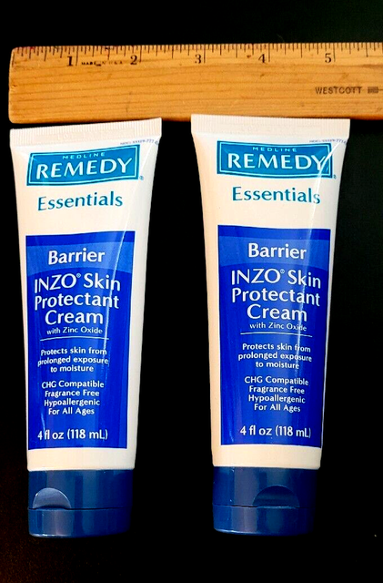 Two 4 Oz Medline Soothe & Cool INZO Barrier Cream Msc095420h for sale ...