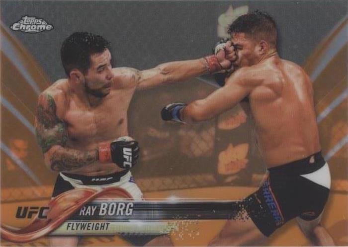 2018 Topps Chrome UFC - Ray Borg #10 Orange Refractor /25 for sale ...