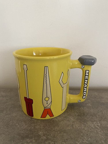 Menards Yellow 3D Tools Mug Pliers Wrench Screwdriver Large 14 oz ...