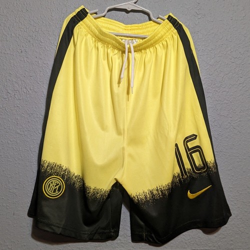 Nike Inter Milan #16 Shorts Youth Medium Football/Soccer Yellow/Black M ...