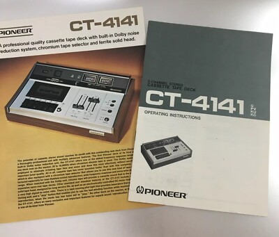 Pioneer CT-4141 Cassette Operating Instructions Manual Original *EXCELLENT | eBay