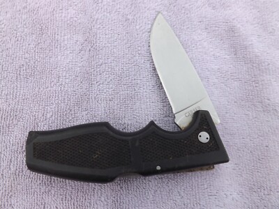 Gerber Magnum LST 600 Large Folding Knife USA BLACK USED BUT NICE SHAPE ...
