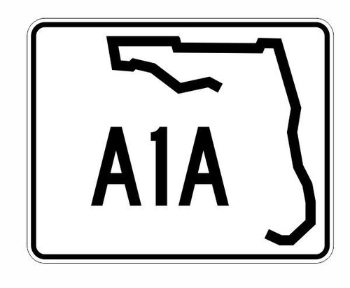 Florida A1A Sticker Decal R1079 Highway Sign | eBay