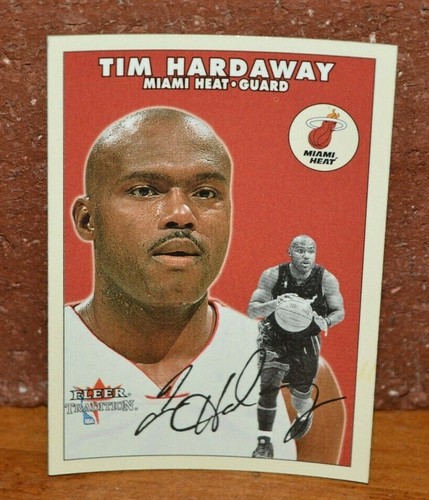 BASKETBALL CARD FLEER TRADITION GLOSSY '00 '01 MIAMI HEAT TIM HARDAWAY ...