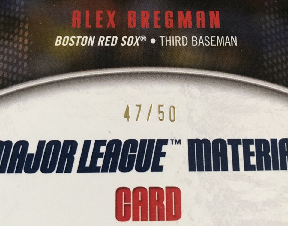 Alex Bregman 2025 Topps Update Major League Material Game Used MMU-AB ...