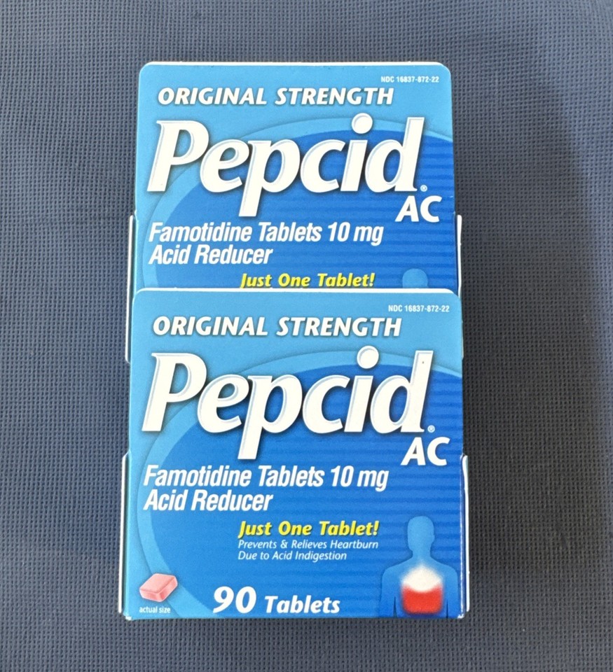 [2 Pack] Pepcid AC Original Strength 10 mg, 90 Count Exp 2028 ...