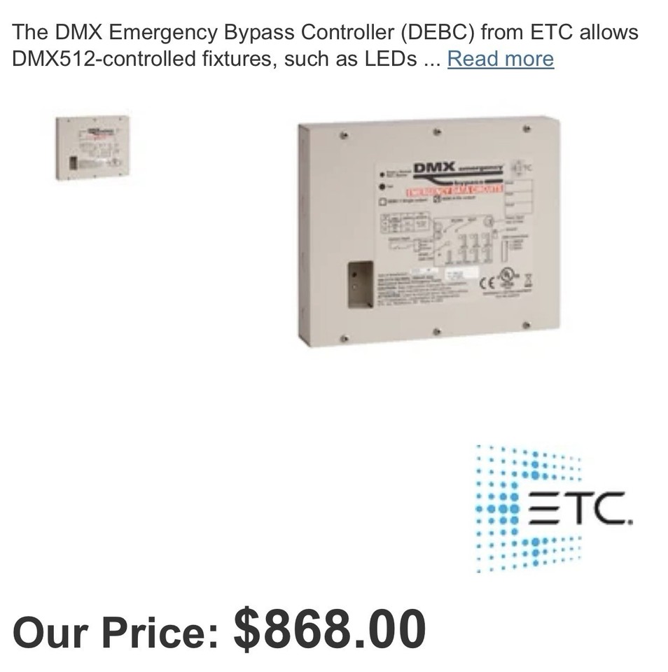 DMX Emergency Bypass Controller with 6-Outputs | eBay