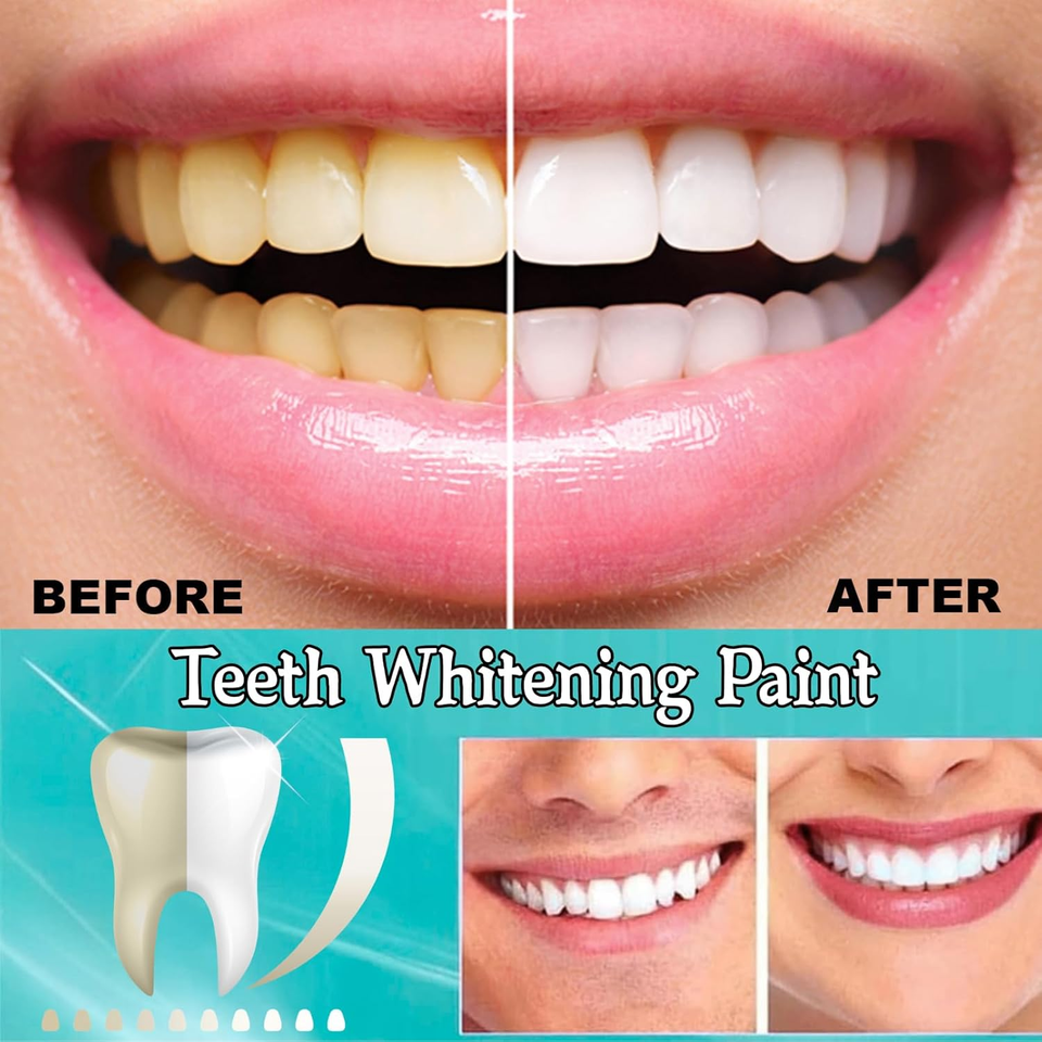 Teeth Whitening Paint,Portable Tooth Polish Instant Paint 15 ml (Pack 1 ...