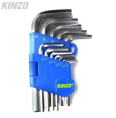 13PC End Ball Point Hex Allen Key Set Alan Metric 1.5-10mm Chrome ...