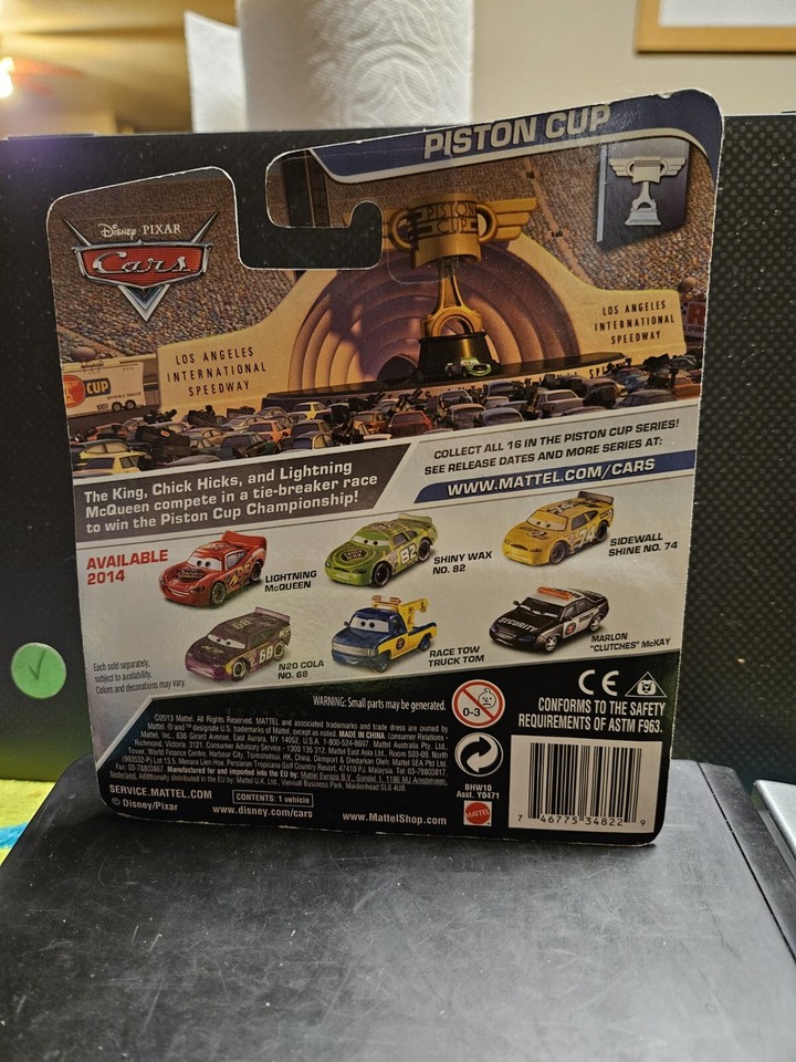 Disney Pixar Cars Movie Manny Flywheel N2O Cola 68 Piston Cup Racer Die ...