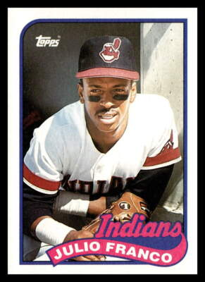 1989 Topps #55 Julio Franco Cleveland Indians Baseball Card | eBay