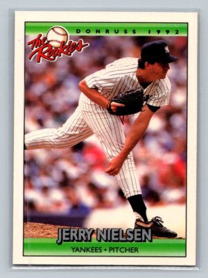 1992 Donruss The Rookies Jerry Nielsen #87 Baseball New York Yankees ...