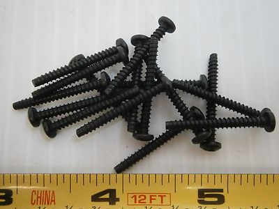 #4x1" L Phillips pan head type B screw stainless black oxide lot of 50 ...