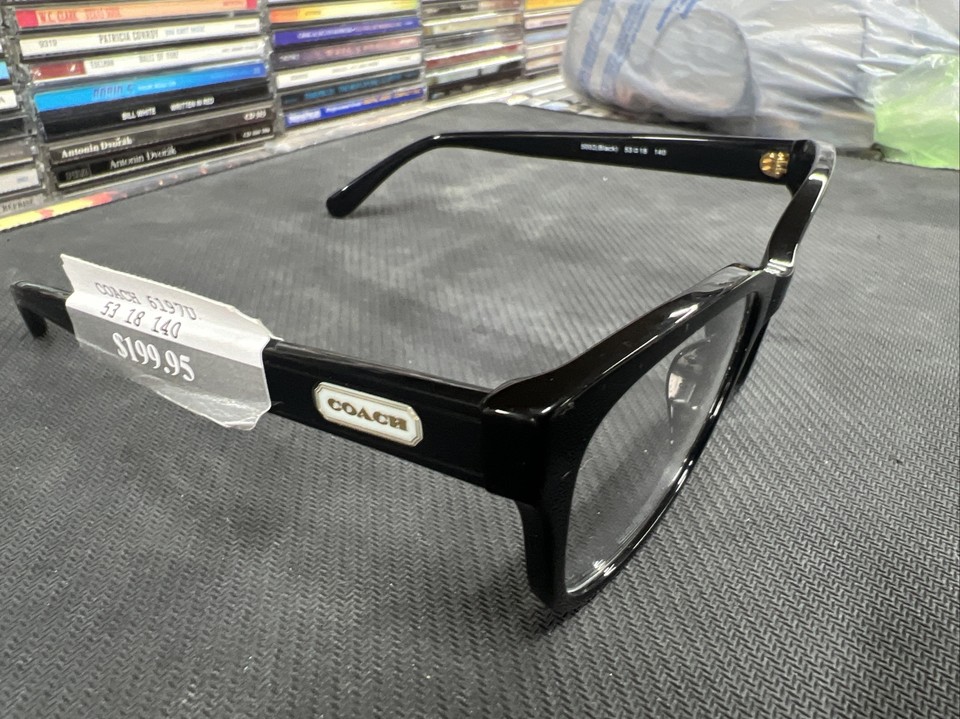COACH HC6197U 5002 Black Square Eyeglasses 53-18-140 6197U | eBay