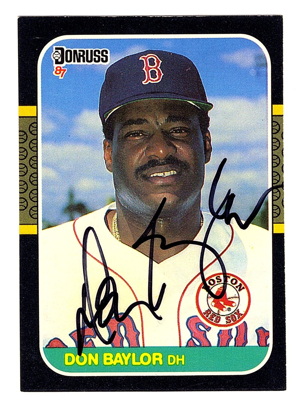 Don Baylor Autograph On a 1987 Donruss - Boston Red Sox (Read ...