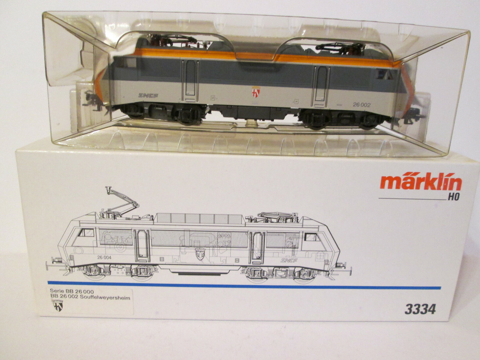 Märklin 3334 electric locomotive BR BB 26002 SNCF track H0 ...