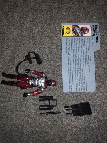 GI JOE 1991 CRIMSON GUARD IMMORTAL With File Card Broken Crotch! | eBay