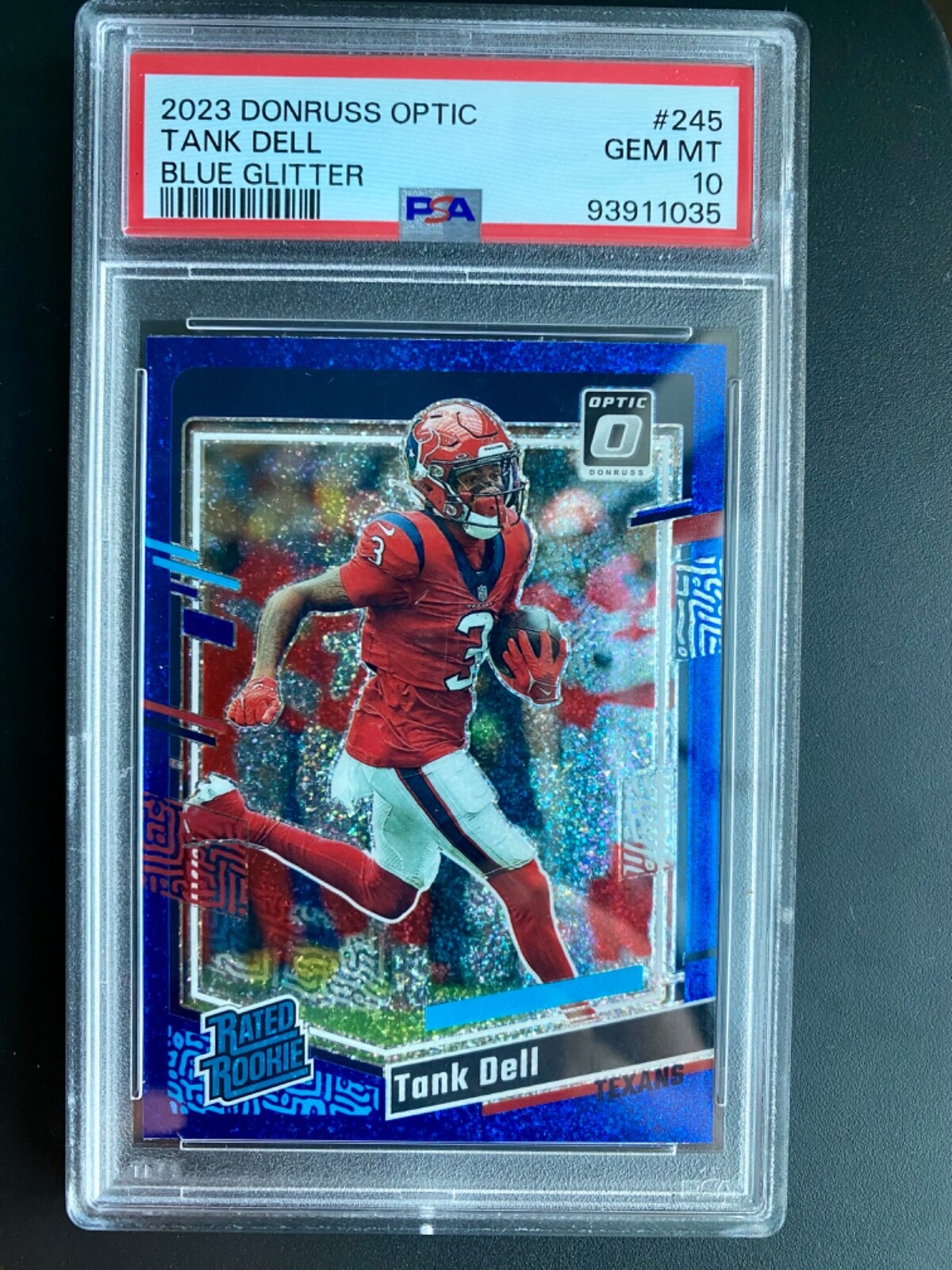 2023 Donruss Optic - Tank Dell Blue Glitter SSP PSA 10 | eBay