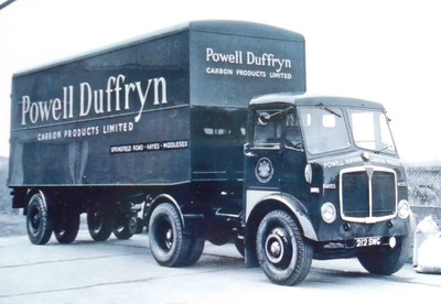 B/W PHOTO: POWELL DUFFRYN (HAYES, MIDDX) AEC ARTIC 4-IN-LINE BOX ...