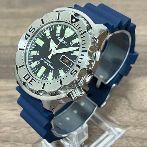 Seiko Cal.7S26 Day Date Diver Scuba 200m Automatic Mens Watch Authentic ...