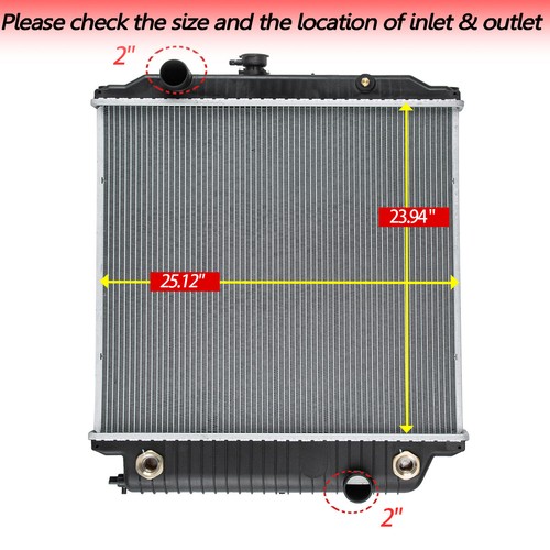 Radiator 2 Row For 1997-2002 Freightliner MT35 MT45 MT55 FL112 FLD112 5 ...