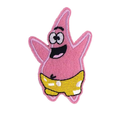 PATRICK STAR - SpongeBob SquarePants - Embroidered Iron-On/Sew-On Patch ...