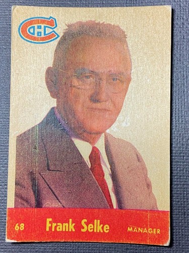 Frank Selke 1955-56 Parkhurst #68 MG | eBay