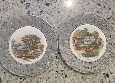 currier and ives, metal plate, Carson plate, vintage plate | eBay