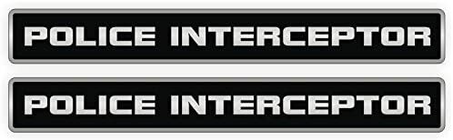 POLICE INTERCEPTOR Decals Emblems Fender Bumper set of 2 | eBay