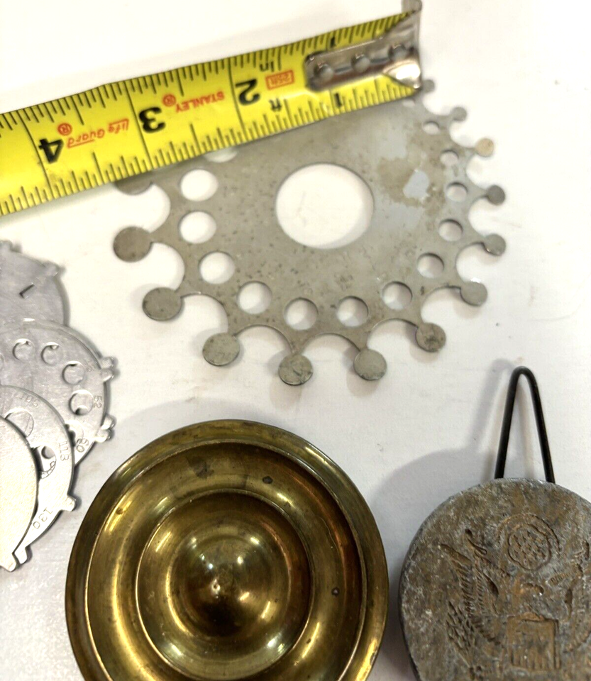 2 clock Pendulum weights weight and 2 watchmaker tools guide | eBay