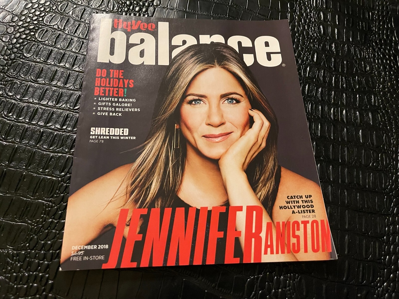 DECEMBER 2018 HYVEE BALANCE magazine JENNIFER ANISTON | eBay