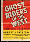 Ghost Riders of the West (1946) - original movie poster - western R54 ...