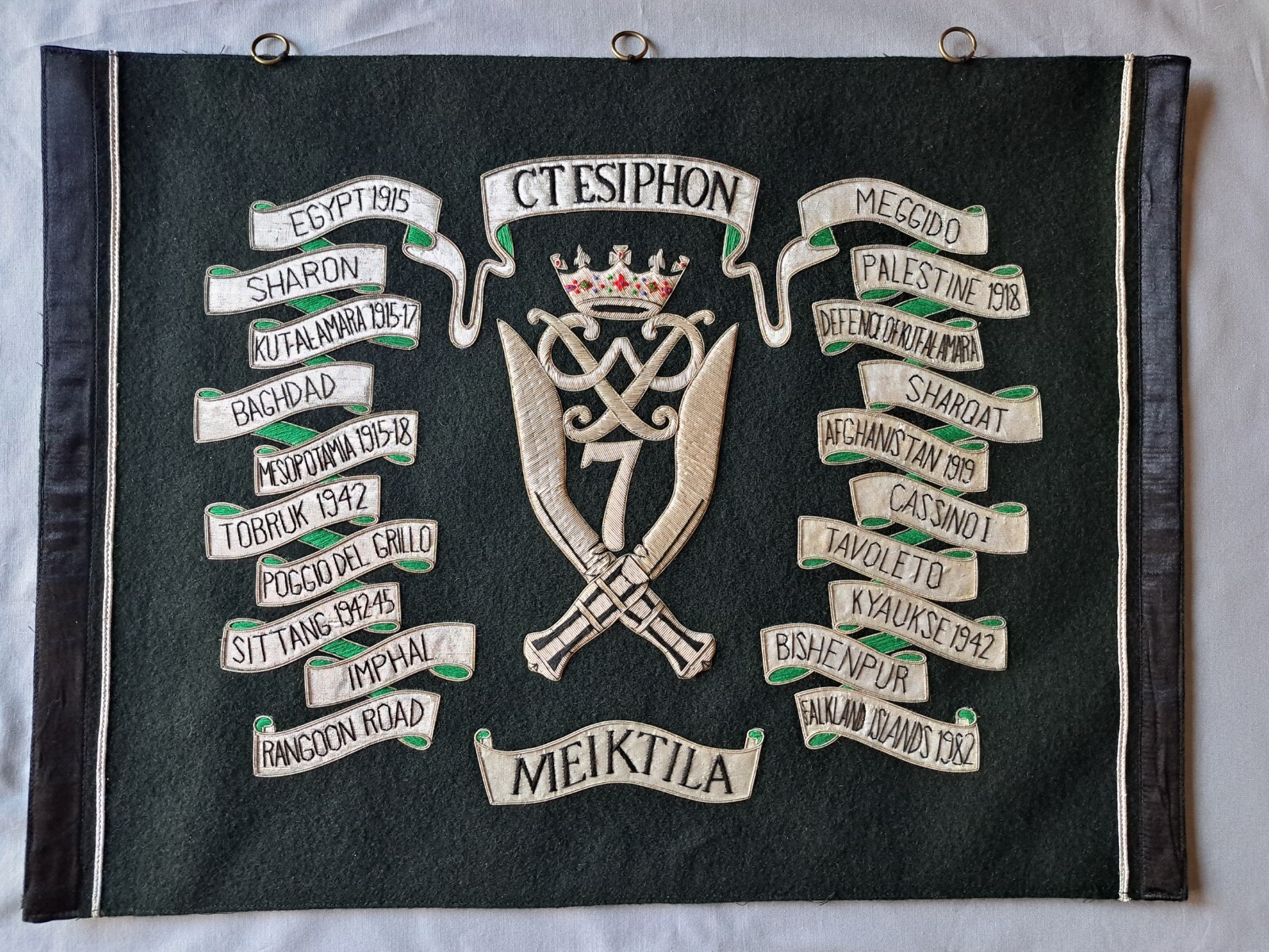 Regimental Wall Hanging/Banner/Tapestry 7th DEO Gurkha Rifles | eBay