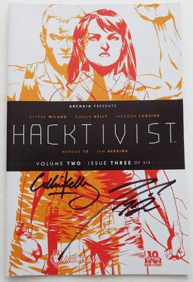 Signé Collin KELLY & JACKSON Lanzing Alyssa Milano's Hacktivist Volume 2 Issue 3 | eBay