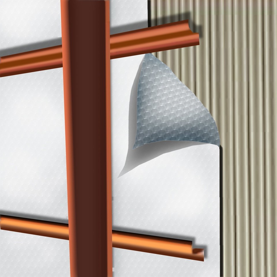 324SF Reflective WHITE Foam Core Insulation RADIANT BARRIER 60"X54ft ...