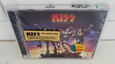 KISS DESTROYER ISSUE REMASTERED CD. USA GOLD HYPER STICKER, SEALED. | eBay