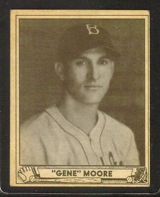 1940 Play Ball #143 "Gene" Moore BOSTON BEES ~ EX | eBay