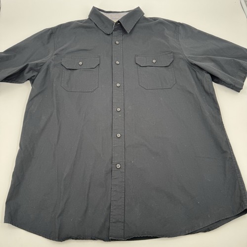 Wrangler Authentics Button Up Shirt Black XL Western Style | eBay