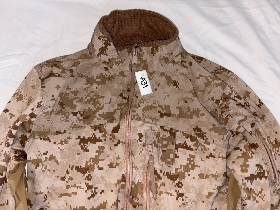 USMC 180s Cold Weather Desert Marpat Combat Jacket Size Medium Used A31 ...